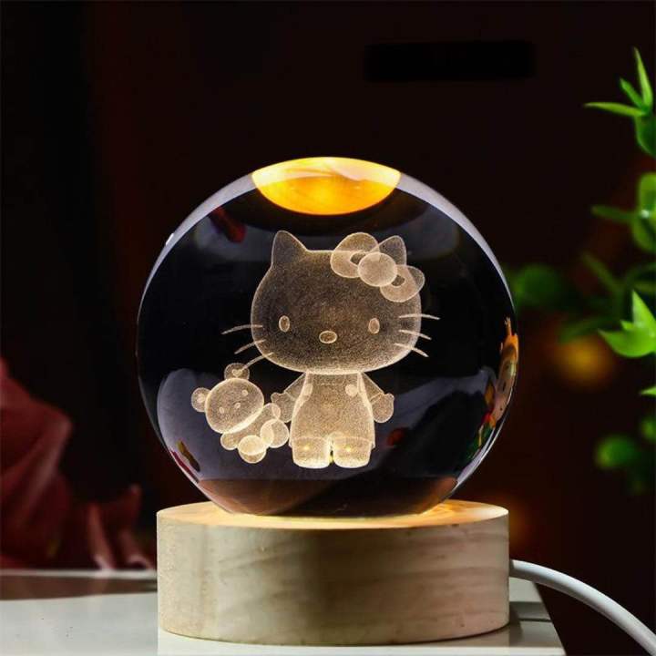 Crystal Ball Lamp - kitty | Daraz.lk
