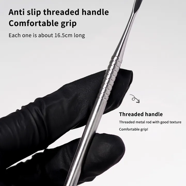 Metal Double-headed Nail Carving Rod Extension Glue Removal Stick Gel ...