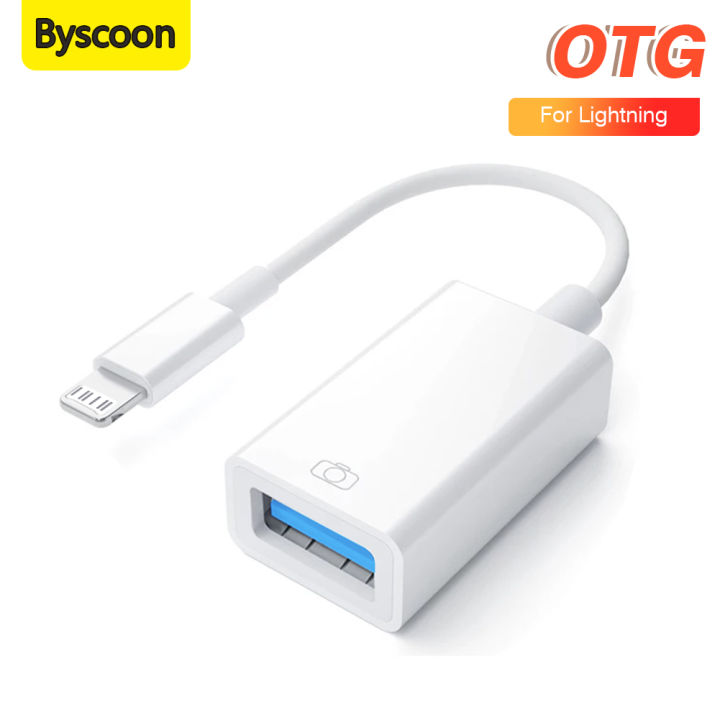 Byscoon USB 3.0 OTG Adapter Cable For iPhone 14 13 12 11 Pro Max Xs XR ...