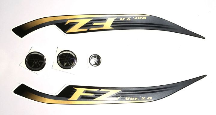 Fz V2 Fuel Injection Black Bike Gold Sticker Kit | Daraz.lk