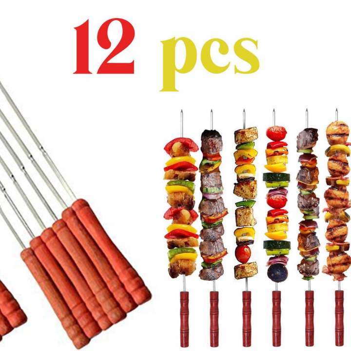 BBQ Grill Sticks 12 Pieces | Daraz.com.bd