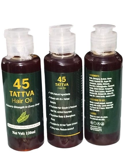 45Tattva hair oil for Hair Growth & Shine - 100% Natural Formula for ...