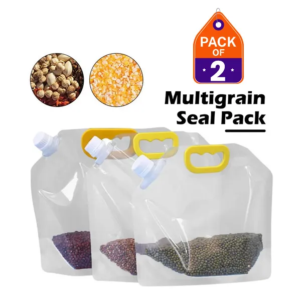 Pack of 2 & 1-3 Liter Kitchen Storage Bags – Airtight Moisture-Proof ...