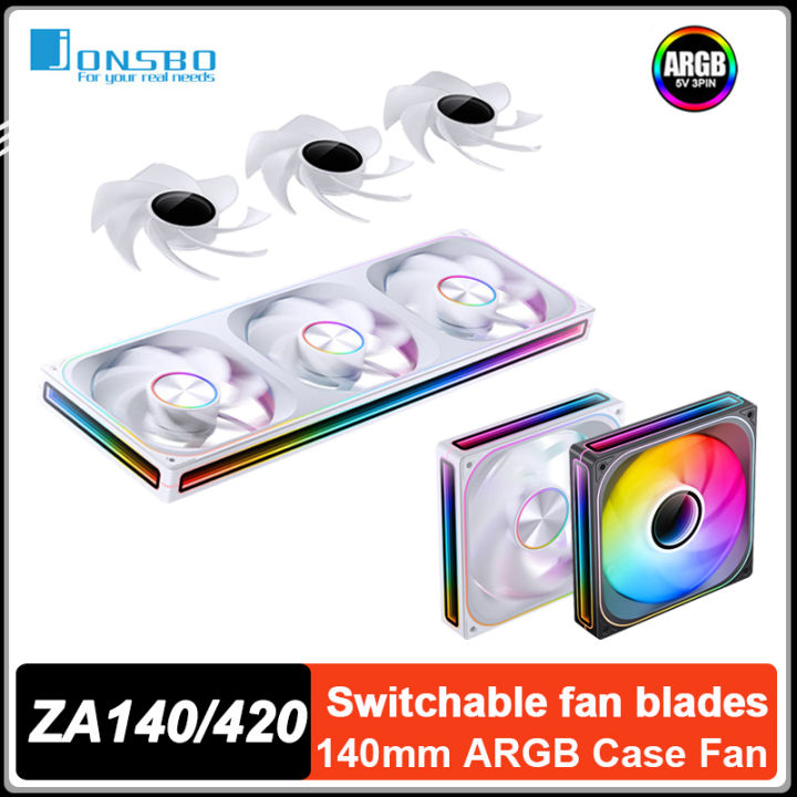 JONSBO ZA-140/420 Case Fan 140mm ARGB Desktop Computer Integrated ...