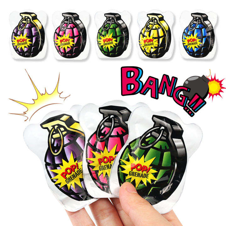 Automatic inflatable grenade small explosive bag novel prank toy self ...