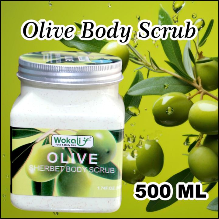 Wokali 500ML Olive Sherbet Face Body Scrub | Daraz.pk