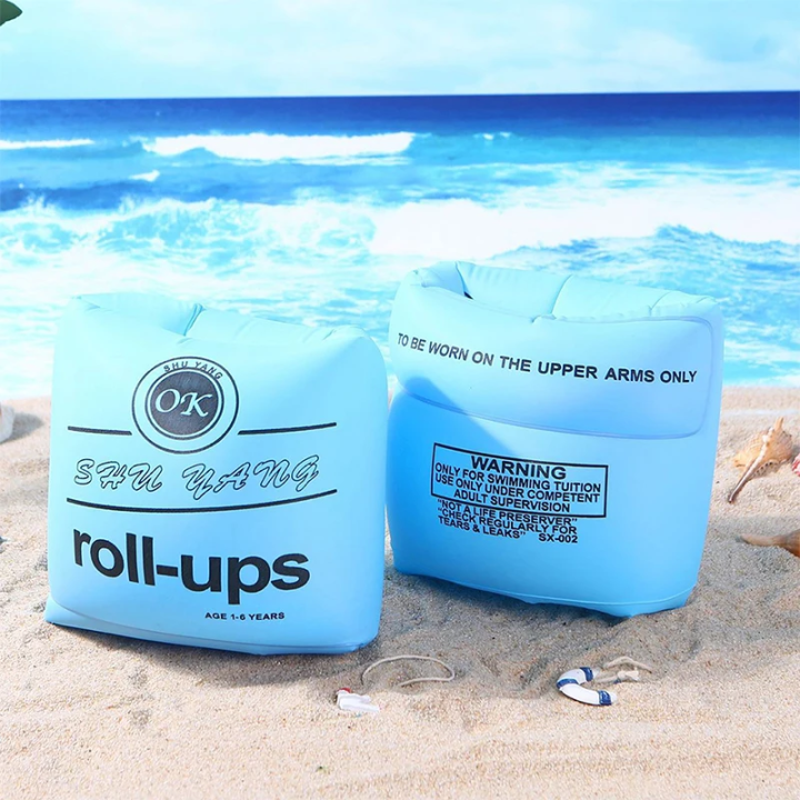 New Inflatable Swimming Arm Rings Portable Floating Circle Sleeves Arm ...