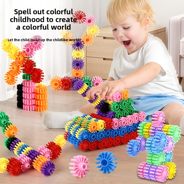 420 DIY round building blocks, character bricks, educational and ...