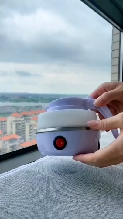 Electric Kettle Folding Electric Port Portable Travel Camping Kettle ...