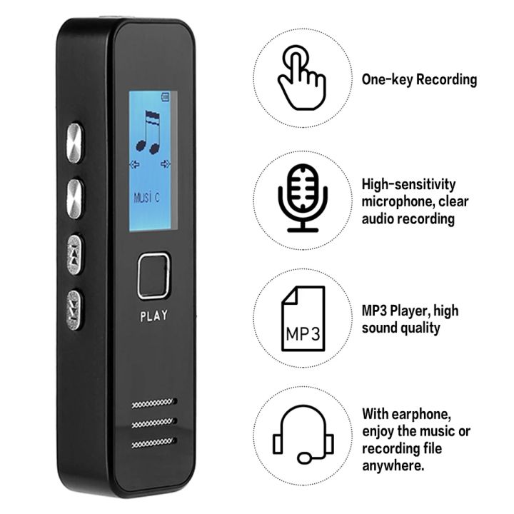 Digital Voice Recorder Recording Pen Audio Dictaphone MP3 Player USB ...