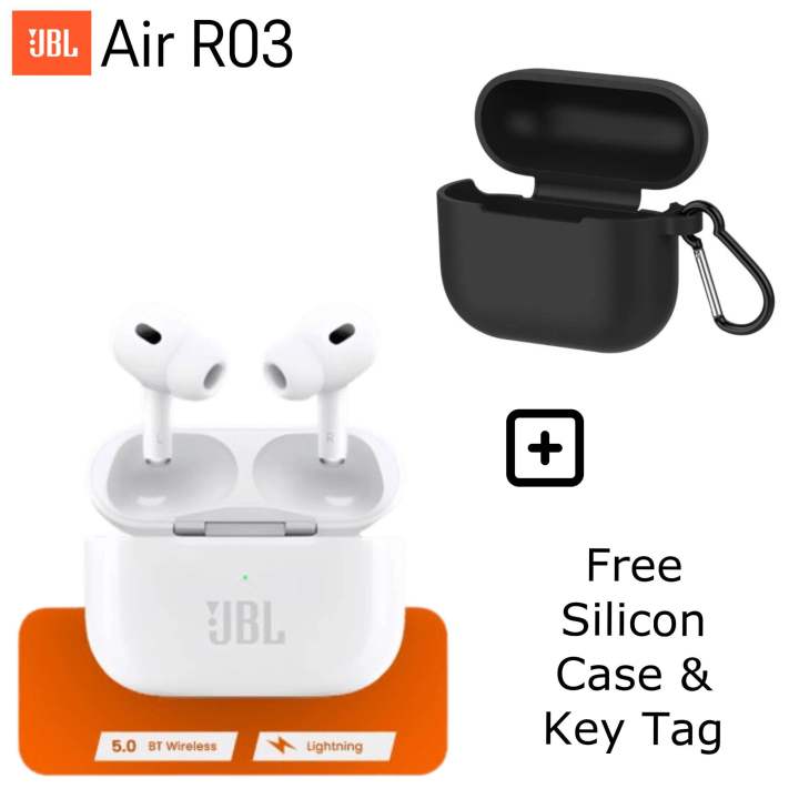 JBL Air R03 Bluetooth AirPods With Silicone Case | Daraz.lk