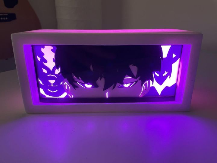 Solo Leveling Anime Lightbox | Anime inspired night light anime ...