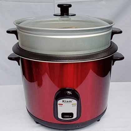 KIAM DJRC 702 Model Red color Glass Rice Cooker | Daraz.com.bd