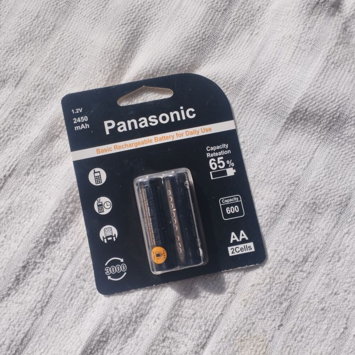 Pack of 2 Panasonic Rechargeable Cells AA or AAA | Daraz.pk