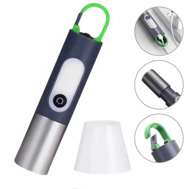 [ READY STOCK ] Mini Torch Light LED Keychain Flashlight Rechargeable ...
