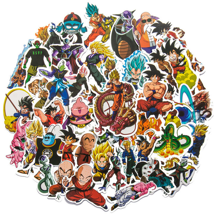 20pcs Dragon Ball Stickers Pack Cute Anime Stickers Phone Case Laptop ...