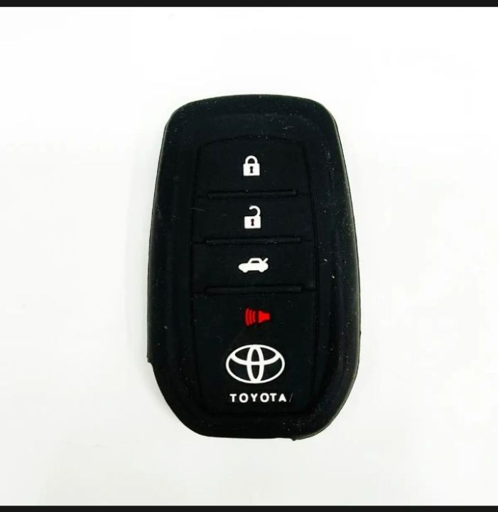 Toyota Fortuner Push Start PVC Silicone Protection Key Cover 4 Buttons ...