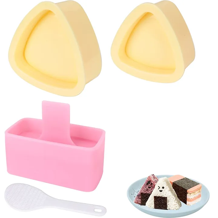 New Rice Mold Food Press Classic Triangle Sushi Kitchen Onigiri Rice ...