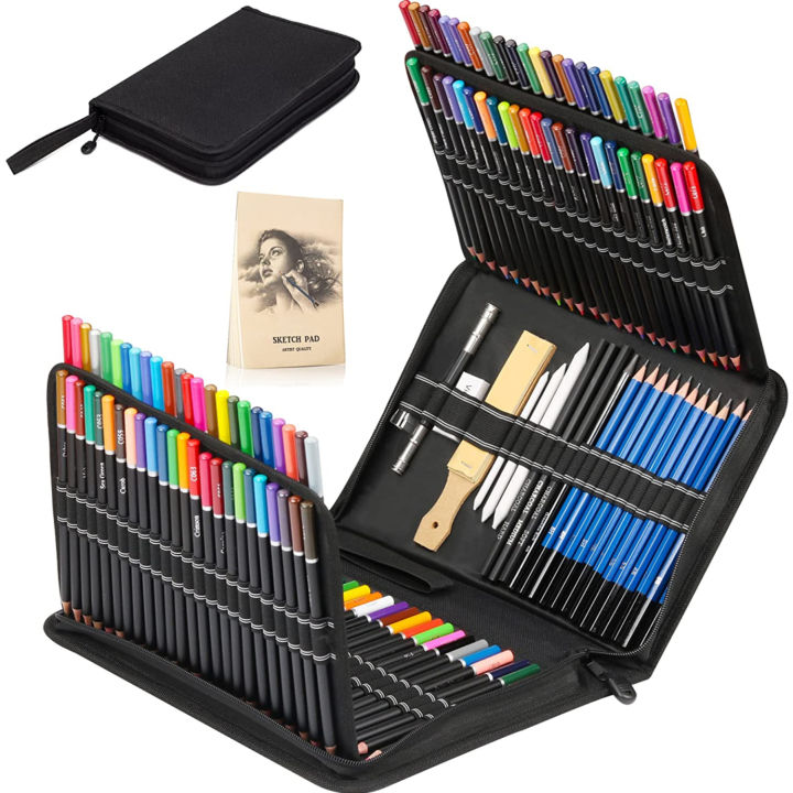 28/54/72/96/144 Pcs Drawing Sketching Coloring Set Drawing Pencils and ...