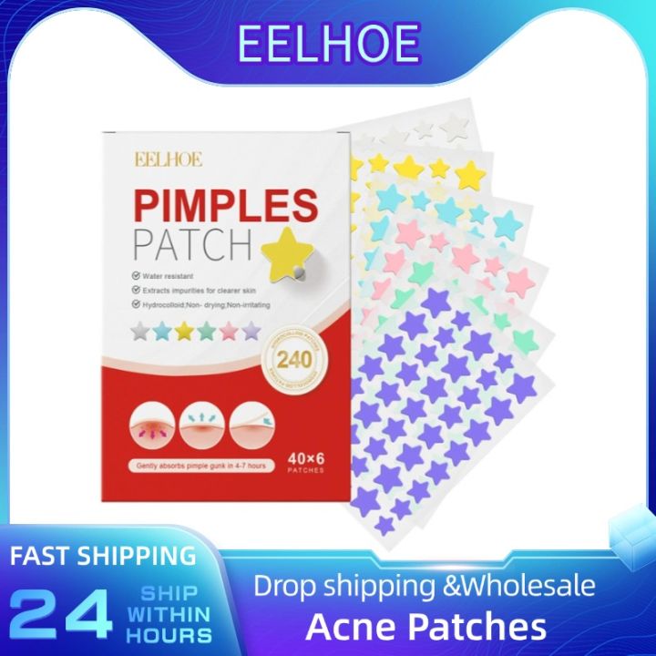 240pcs Star Acne Patches Invisible Pimple Cover for Face Oil Control ...