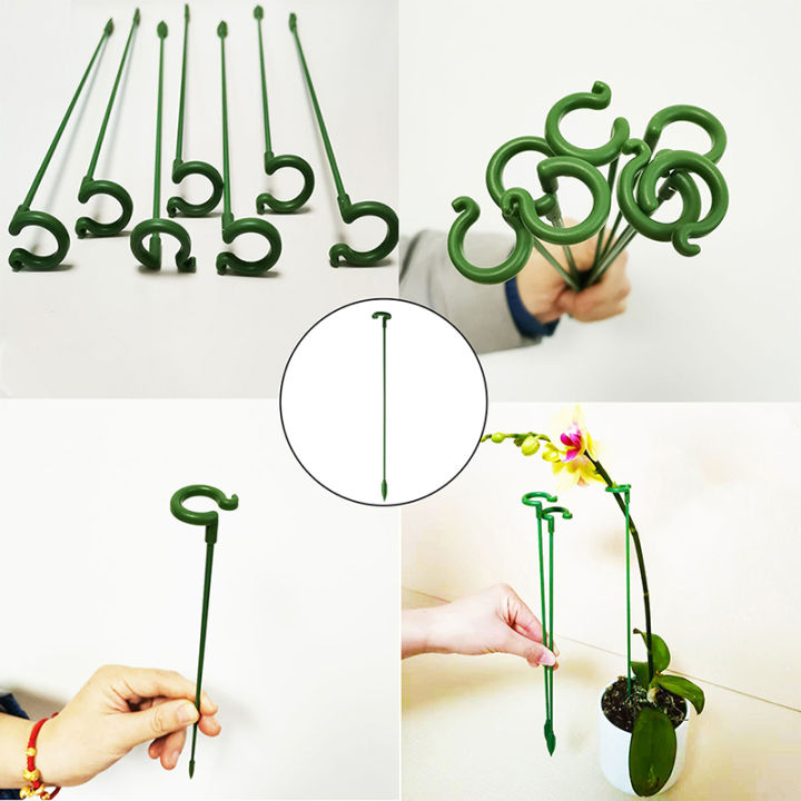 10PCS Garden Plant Support Rod Succulents Butterflies Rack Orchid ...