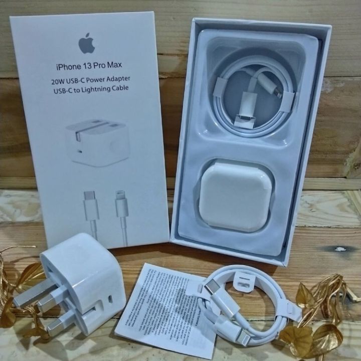 iPhone 13 pro max 20W USB-C Power Adapter USB-C to Lightning Cable ...