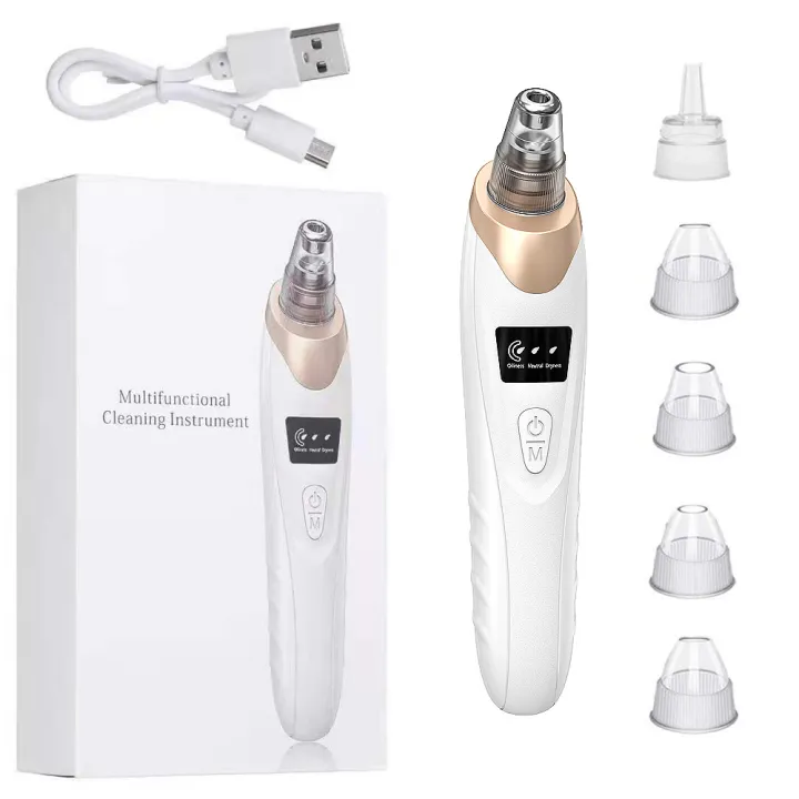 5 in 1 Electric Blackhead Acne Oil Remover Vacuum Suction Face Pore ...