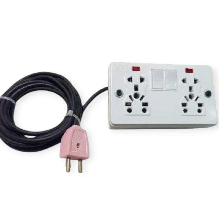 Extension board with double universal.imported copper wire 4 meter for ...