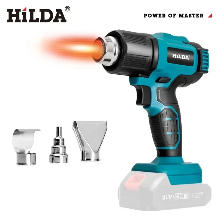 HILDA Handheld Hot Air Gun Temperature Rechargeable Cordless Portable ...