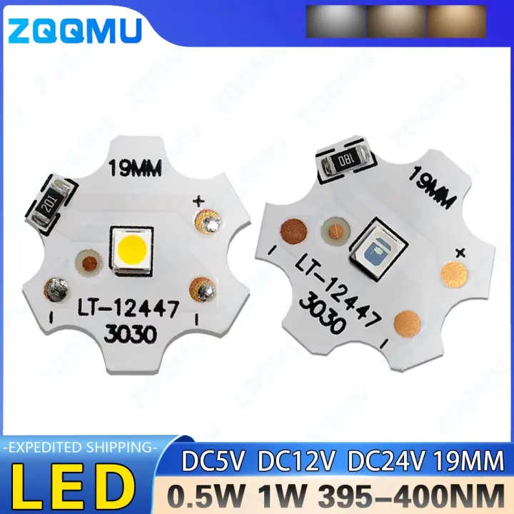 10Pcs DC 12V 24V 19MM LED Plum Blossom Warm White Light Source Board ...