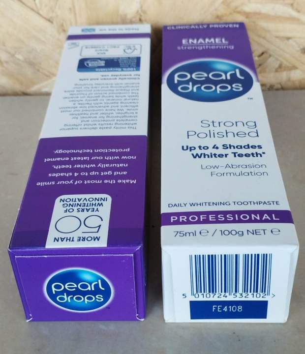 Pearl Drops Strong White Toothpaste, Polished Mint Flavour, Clinically ...
