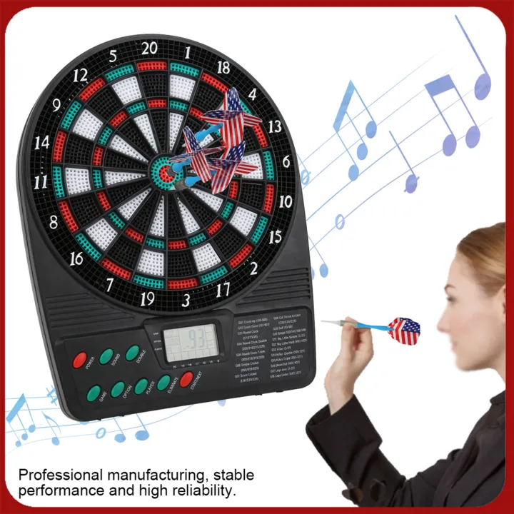 Electronic Dart Automatic Scoring Soft Dart Board Set Family Leisure ...