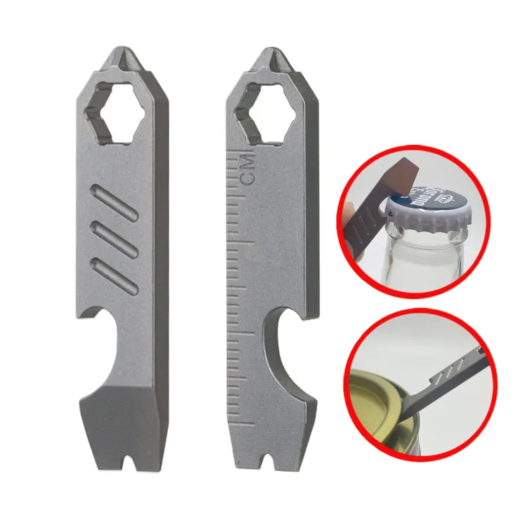 Mini crowbar Bottle opener Graduated hex wrench EDC outdoor gadgets ...