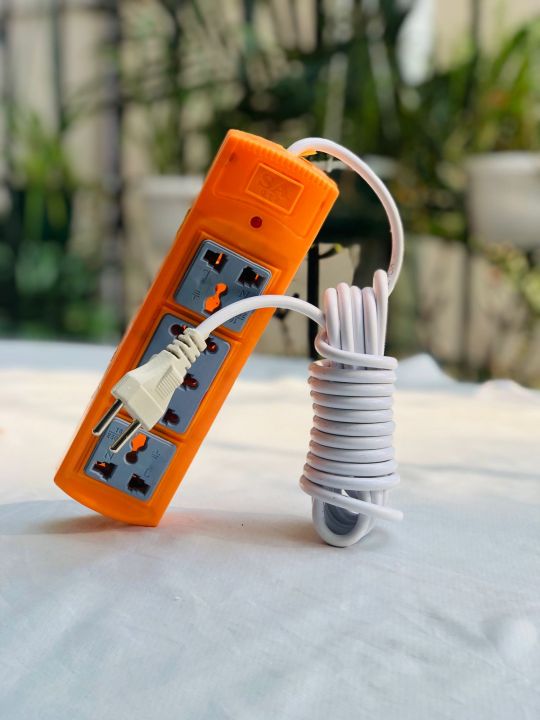 Power Extension Outlet with 4 Sockets (3 simple + 2 universal sockets ...