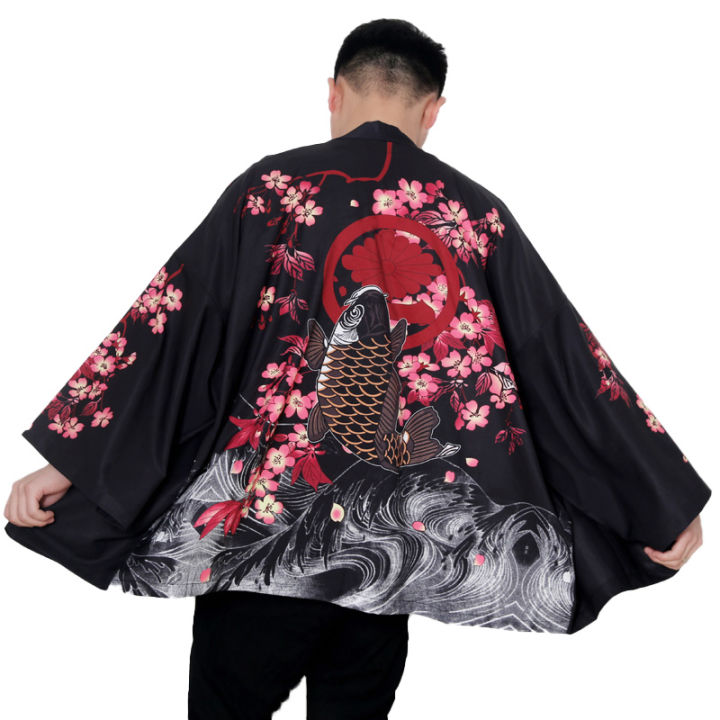 Traditional Asian Clothes Inari Fox Kimono Men Women Cardigan Haori ...