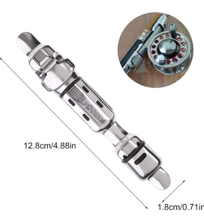 2Pce Stainless Steel Fishing Reel Seat Deck Plate Type Reel Seat Clip ...