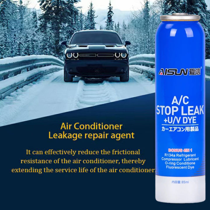 【Local delivery】a/c stop leak liquid in car air conditioner 85ml | Shop ...
