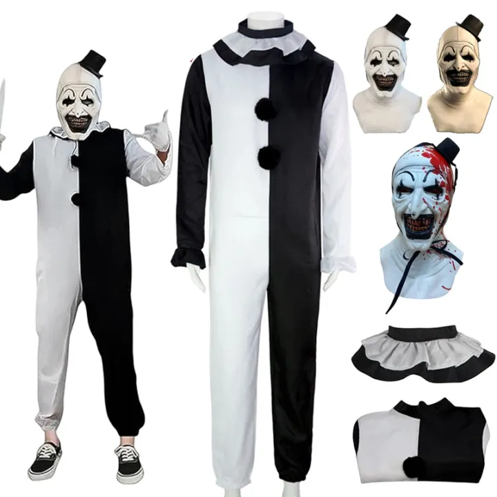 Art The Clown Cosplay Costume Movie Terrified 2 The Killer Clown ...