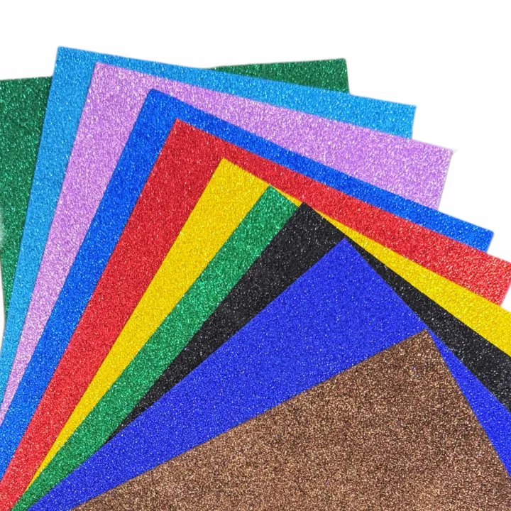 GLITTER PAPER Sheets For Crafts A4 Size (Pack of 10 Sheets) | Daraz.com.np