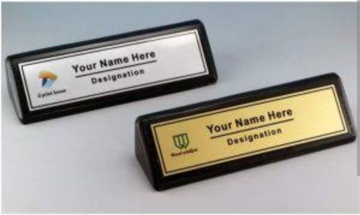 Customised / Personalised Name Plate for Office Desk, Customized Wooden ...