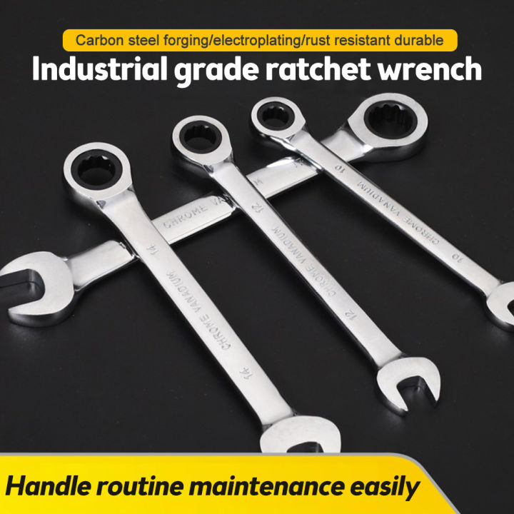 Ratchet Spanner Combination Wrench Keys Gear Ring Tool 6-7-8-9-10-11-12 ...