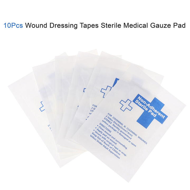 10Pcs Waterproof Gauze Pad Non-adherent Pad First Aid Kit Wound ...