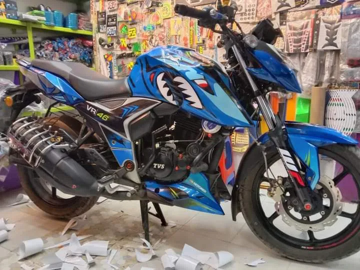 Rtr 4v blue shark model decals sticker set | Daraz.com.bd