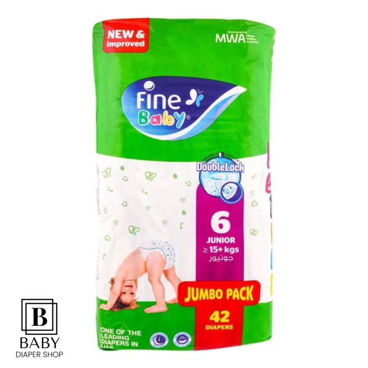 Fine baby diaper xxl size Jumbo pack 42 pieces of pack 15+kg | Daraz.pk