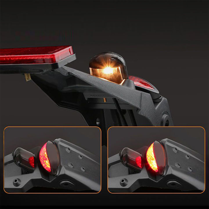 Universal 12V LED Motorcycle Rear Fender Taillight Brake Light License ...