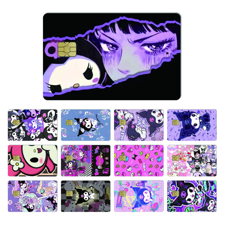 Sanrio Cartoon Animation Kawaii Kuromi 2.5D HD Matte PVC Sticker Film ...