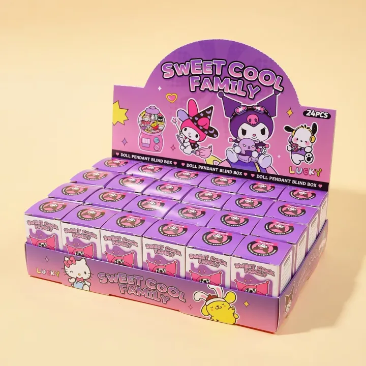 @24pieces/set Sanrio Hello Kitty Blind Box Action Doll Model Keychain ...