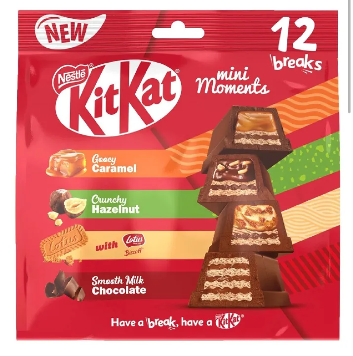 Kit kat Moments Pouch 200gm | Pack of 12 Bars | Bunch of Mouth Watering ...
