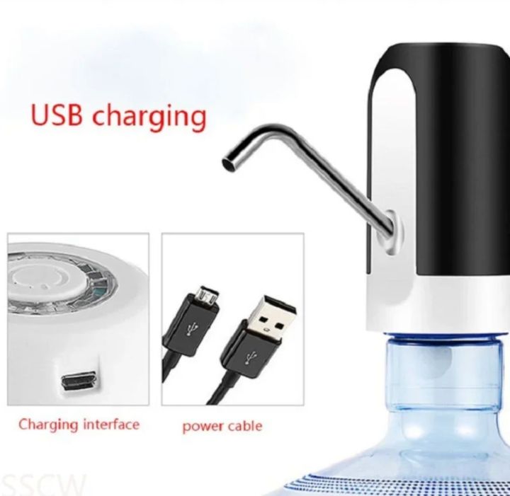 Universal Electric Water Gallon Pump with USB Charging Water Dispenser ...