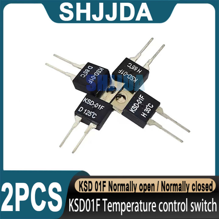 2PCS Temperature Switch KSD-01F 40C 45C 50C 55C 60C 65C 70C 75C 80C 85C 90C 95C 100C 105C 110C ...